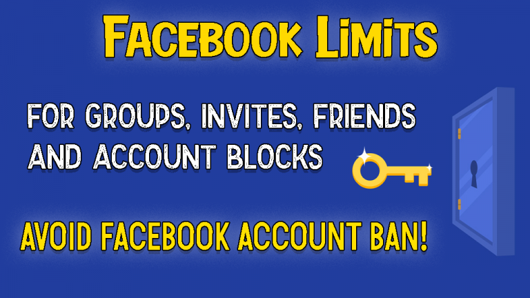 What Are Facebook Limits For Groups, Friends, Invites and Account Blocks
